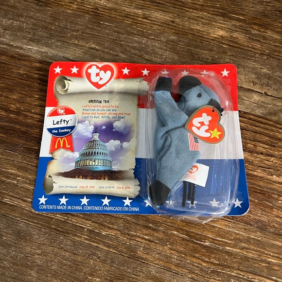 Ty | Other | Mcdonalds Ty Beanie Baby Lefty The Donkey | Poshmark